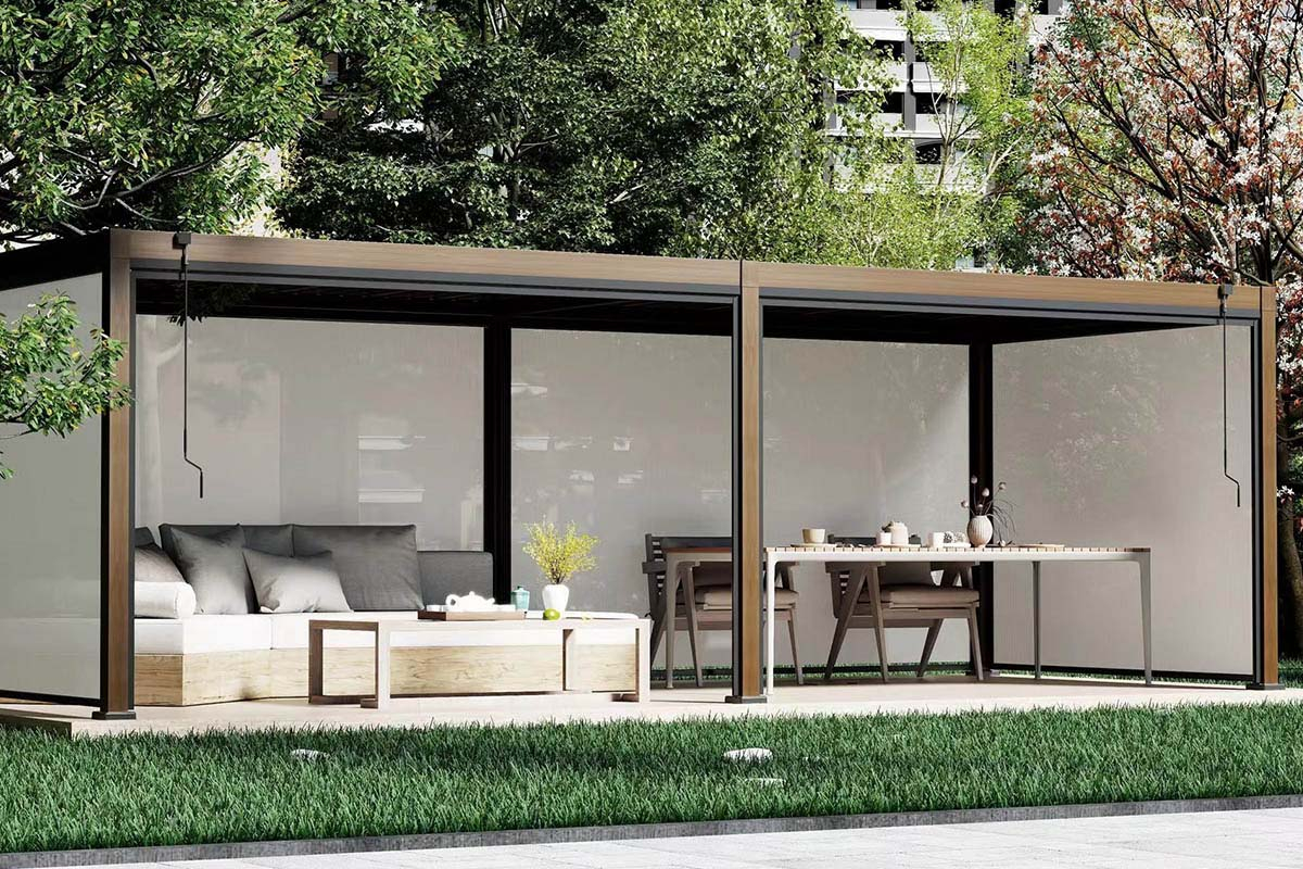 Katie Blake All-weather Heavy Duty Solar-powered Pergola