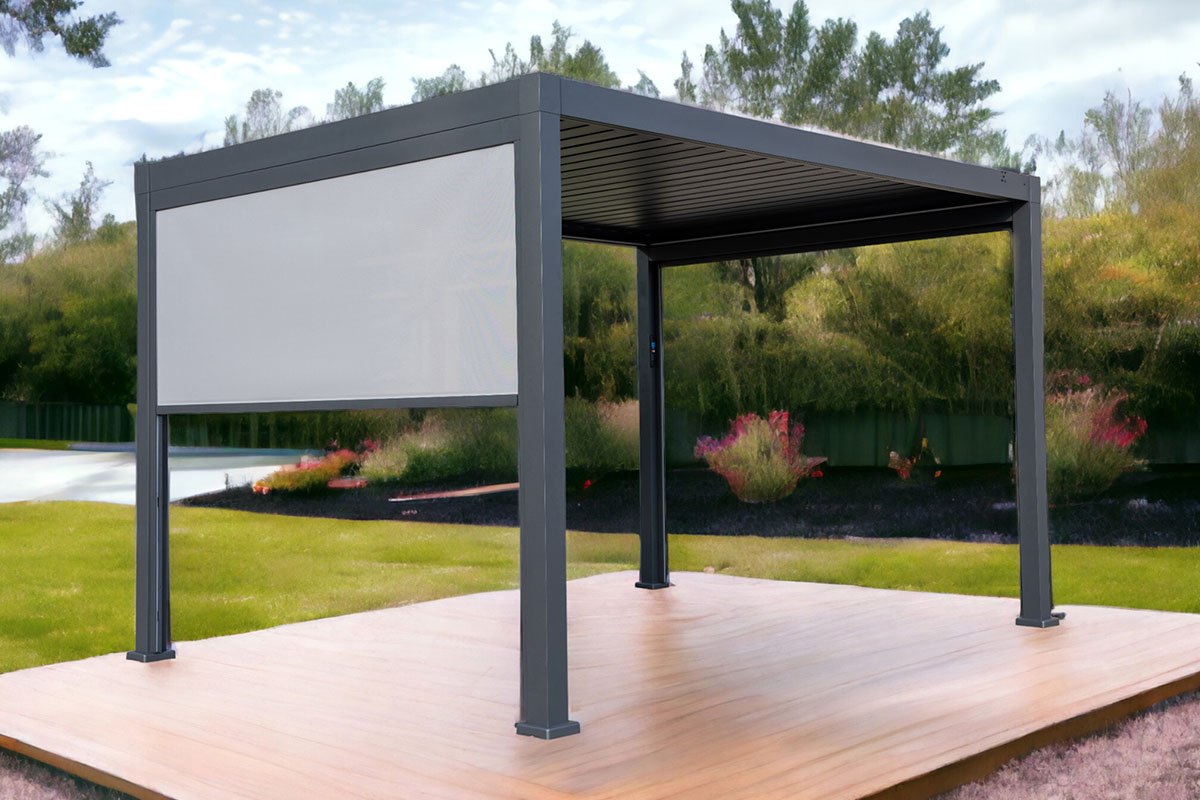 Katie Blake All-weather Heavy Duty Solar-powered Pergola