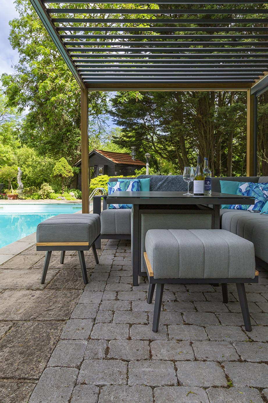 Premier Charlotte Aluminium Solar Powered Auto Pergola