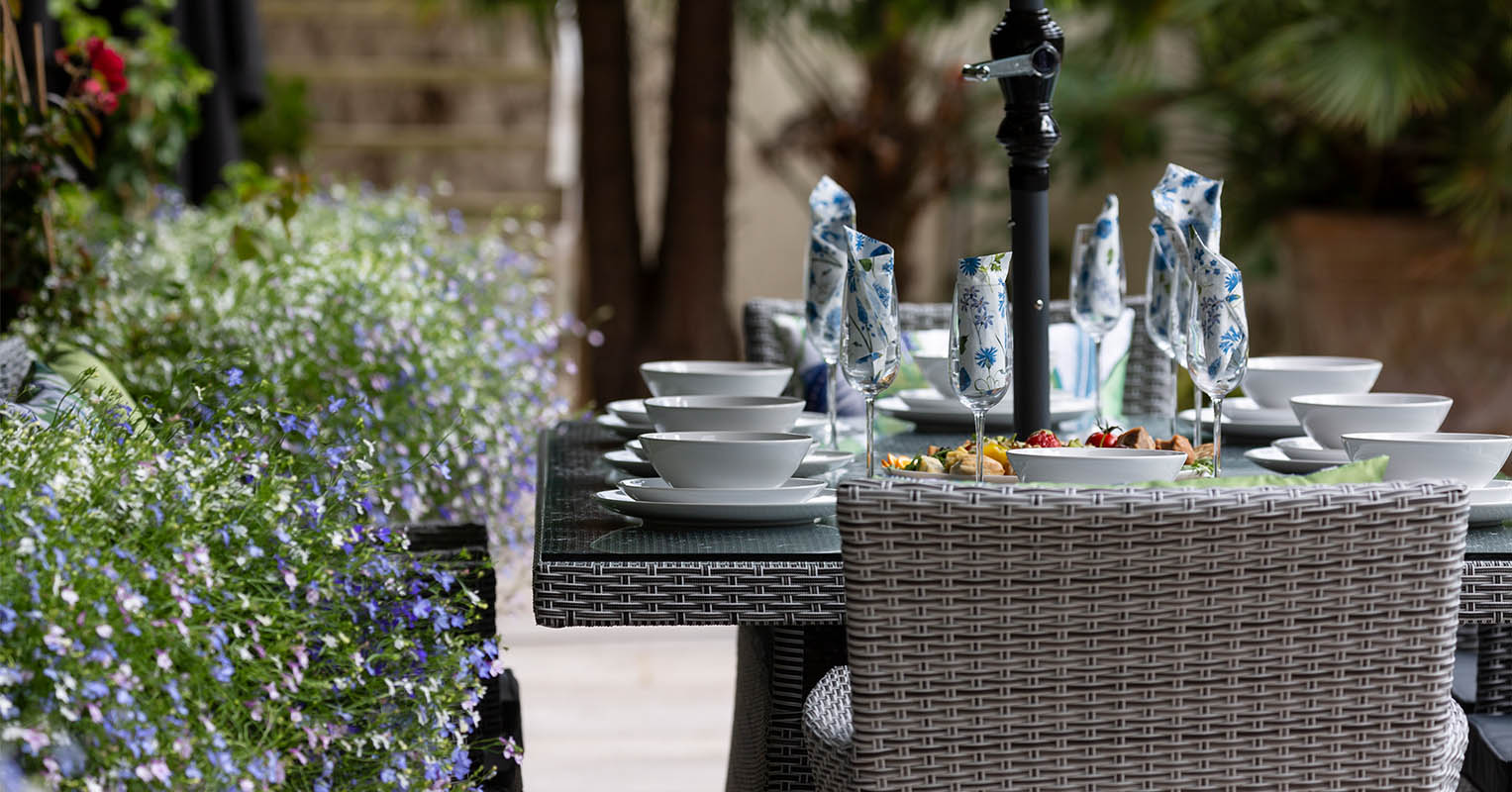 Katie Blake Furniture The Perfect Garden Dining Table Shape
